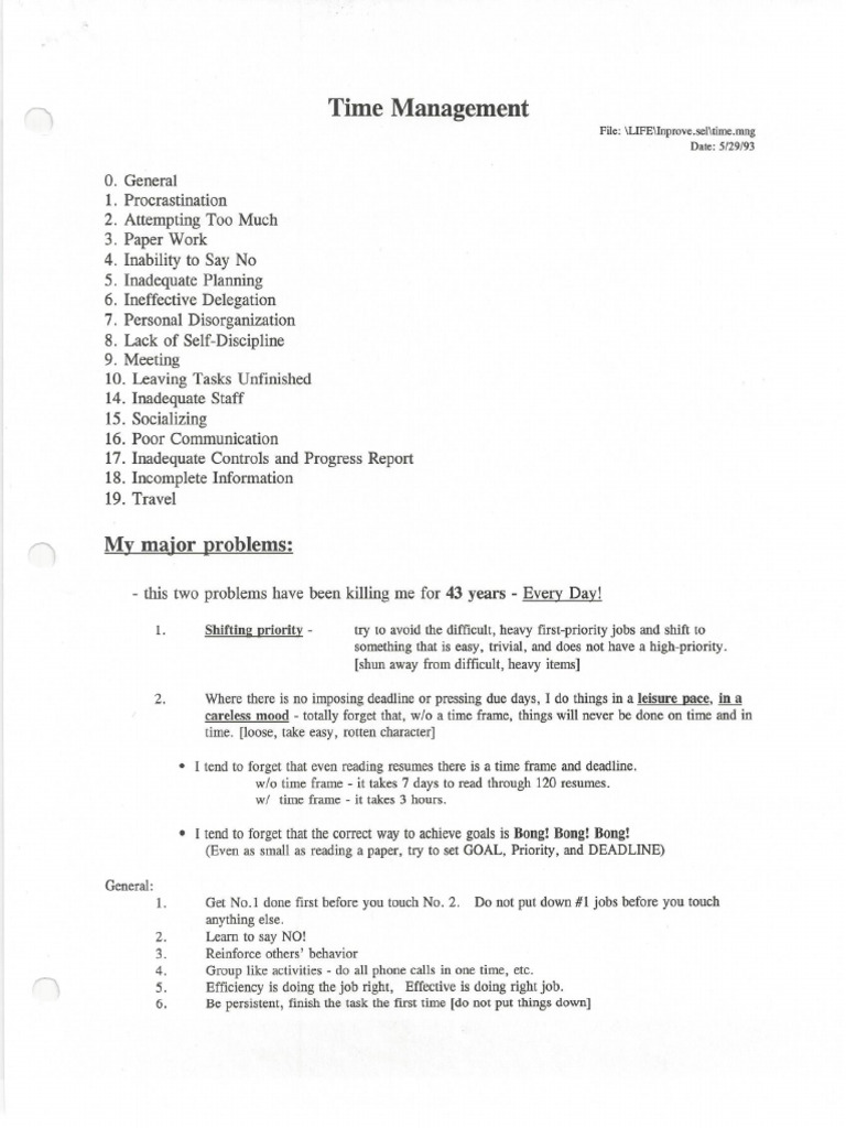 Time Management & Communication | PDF