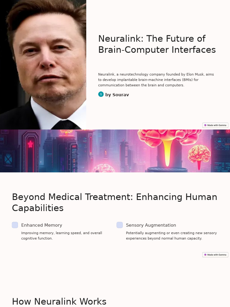 Neuralink the Future of Brain Computer Interfaces | PDF | Brain | Cognitive Science