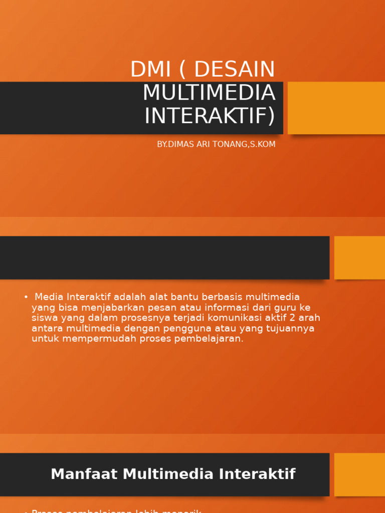 DMI ( DESAIN MULTIMEDIA INTERAKTIF) | PDF