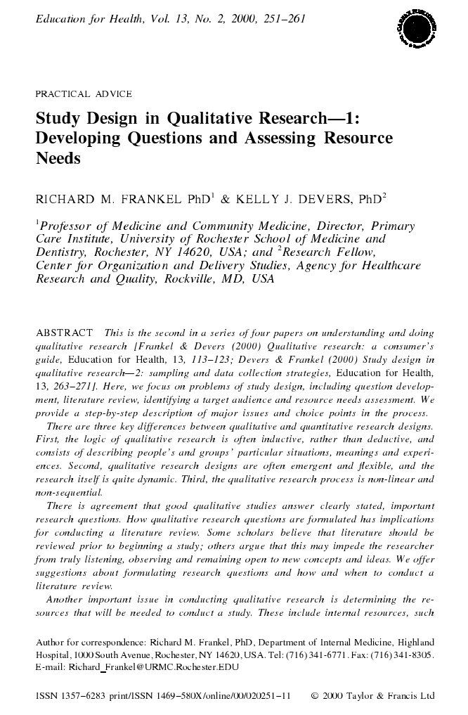 Qualitative Research Design Essentials | PDF | Research Design ...