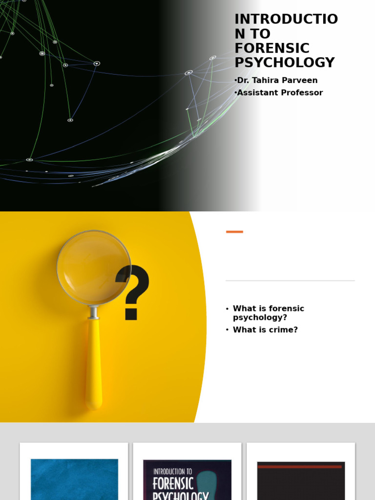 INTRODUCTION TO FORENSIC PSYCHOLOGY (Lec-1) | PDF | Psychology ...