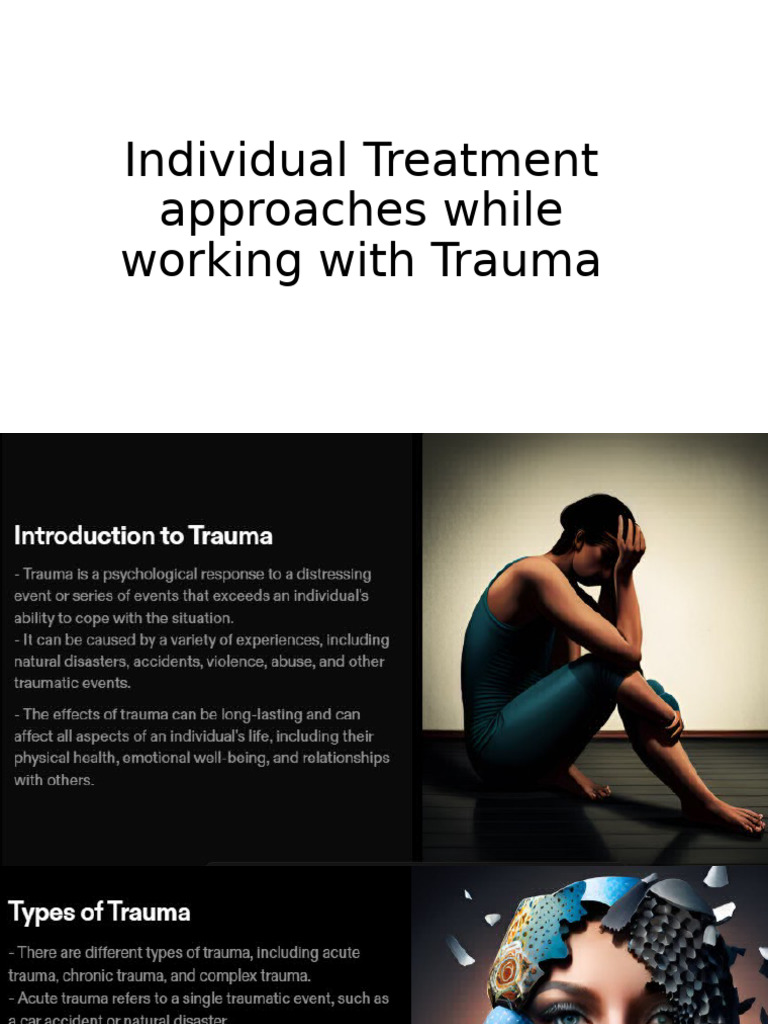 Trauma Treatment Approaches Explained | PDF | Psychological Trauma ...