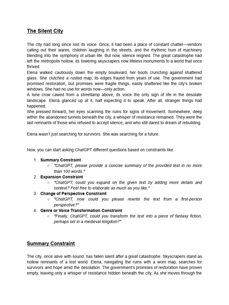 Constraint Based Prompt Engineering Pdf