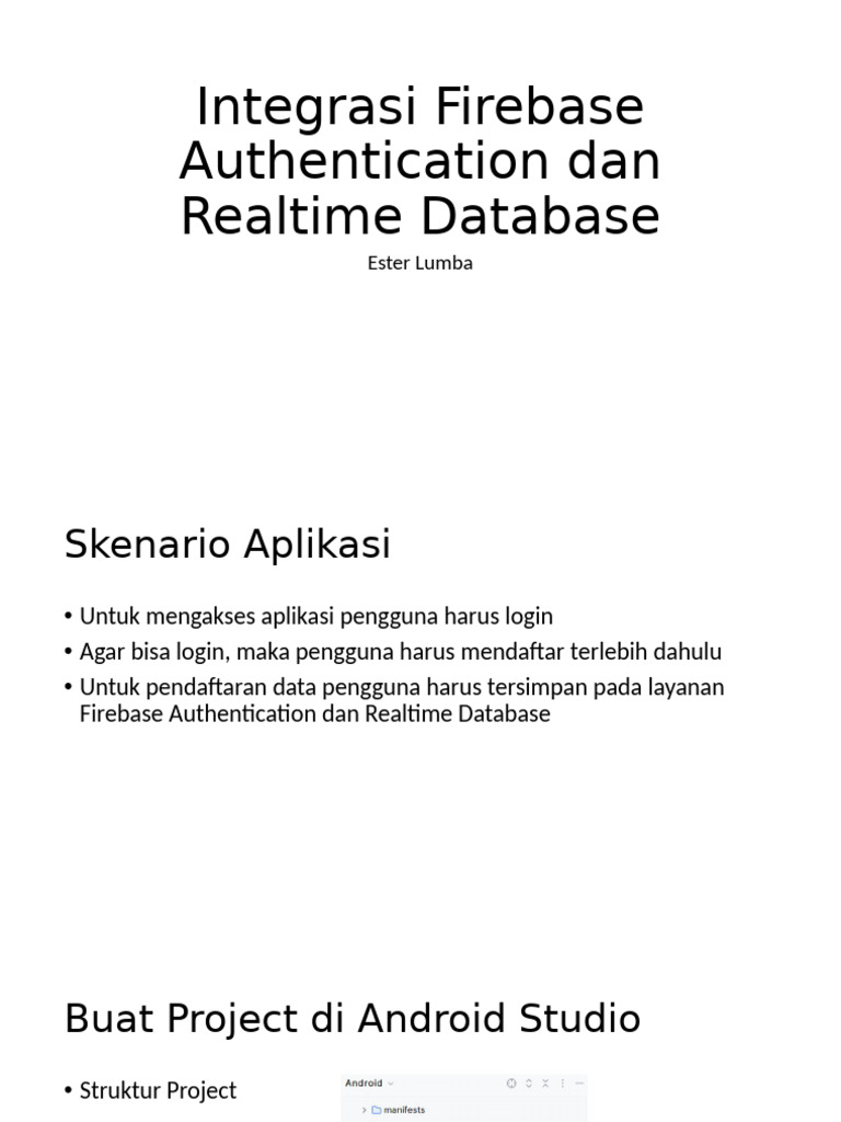 PB13MAT+Firebase Authentication Dan Realtime Database | PDF