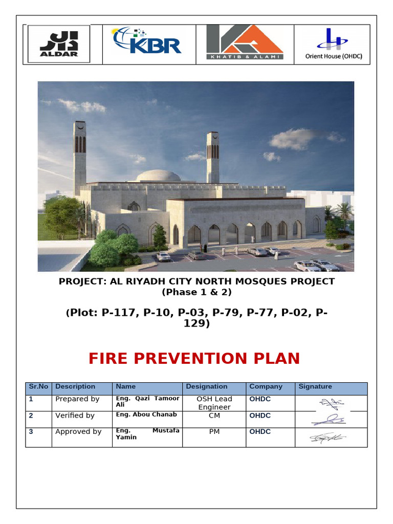 Fire Prevention Plan Rev.01 | PDF | Fire Safety | Fires