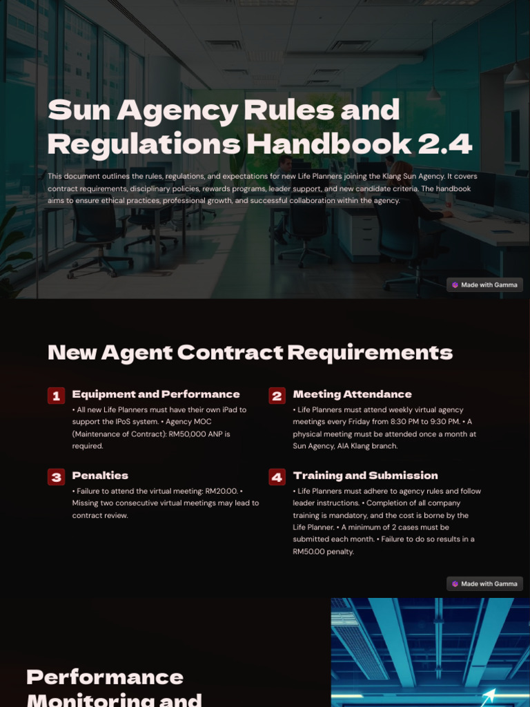 Sun Agency Rules and Regulations Handbook 24 | PDF