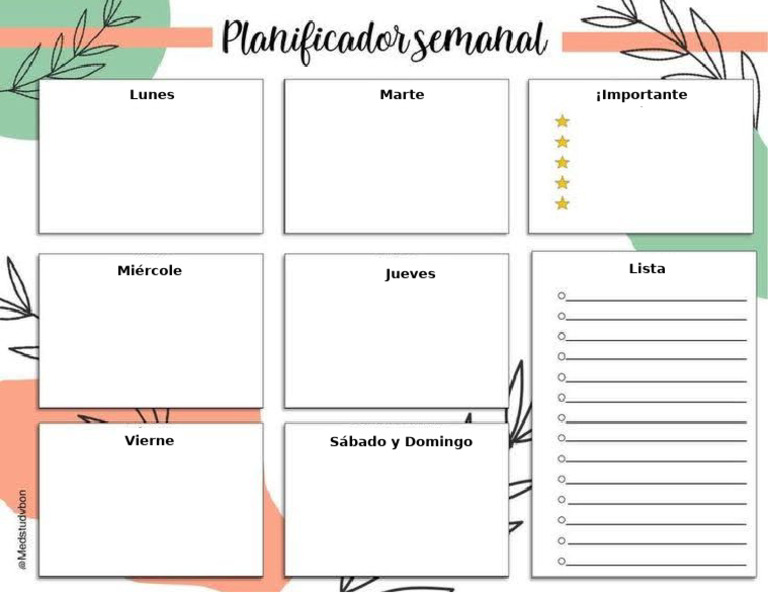 Planeador Semanal | PDF