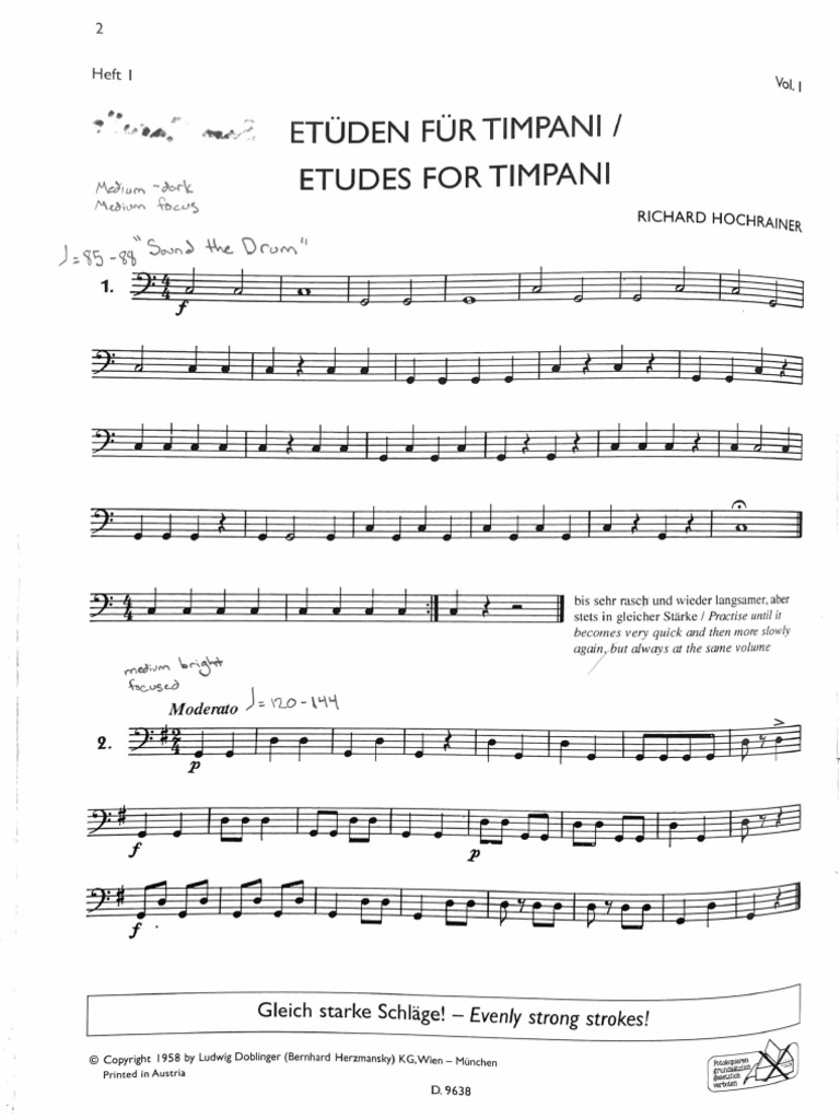 Timpani Etude | PDF