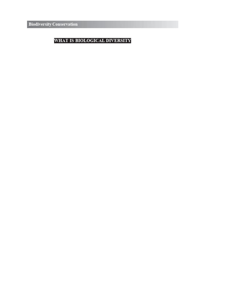 unit 2,biodiversity. | PDF | Soil | Biodiversity
