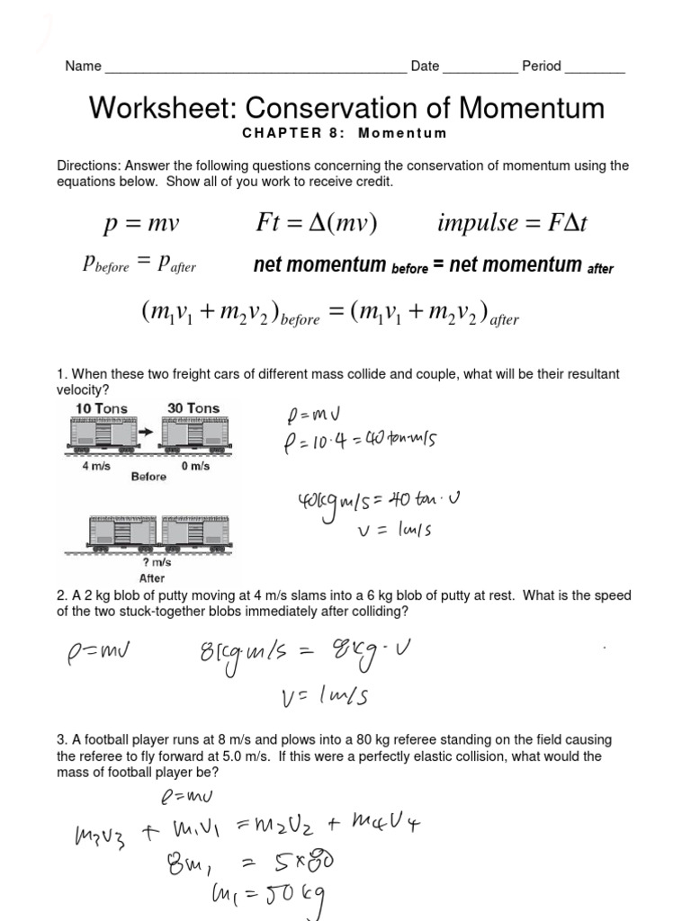 PS2 2conservationofmomentum-1 | PDF