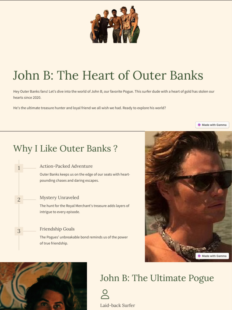John B: Outer Banks' Beloved Pogue | PDF