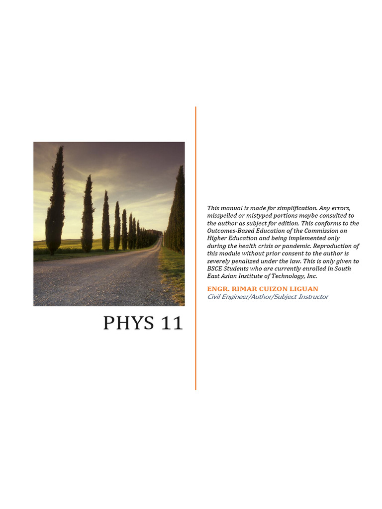 Week 1-PECBM20210201 - Introduction To Physics and Vector Mechanics ...