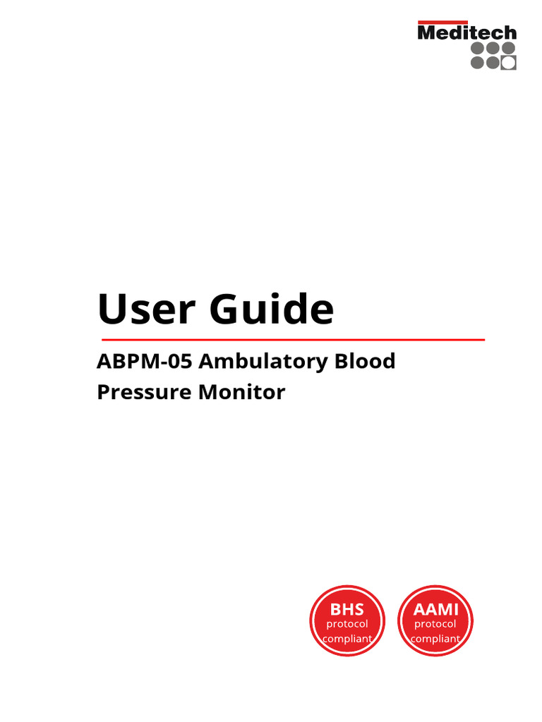 BP5 UMEN-ABPM-05 User Manual | PDF | Hypertension | Rechargeable Battery