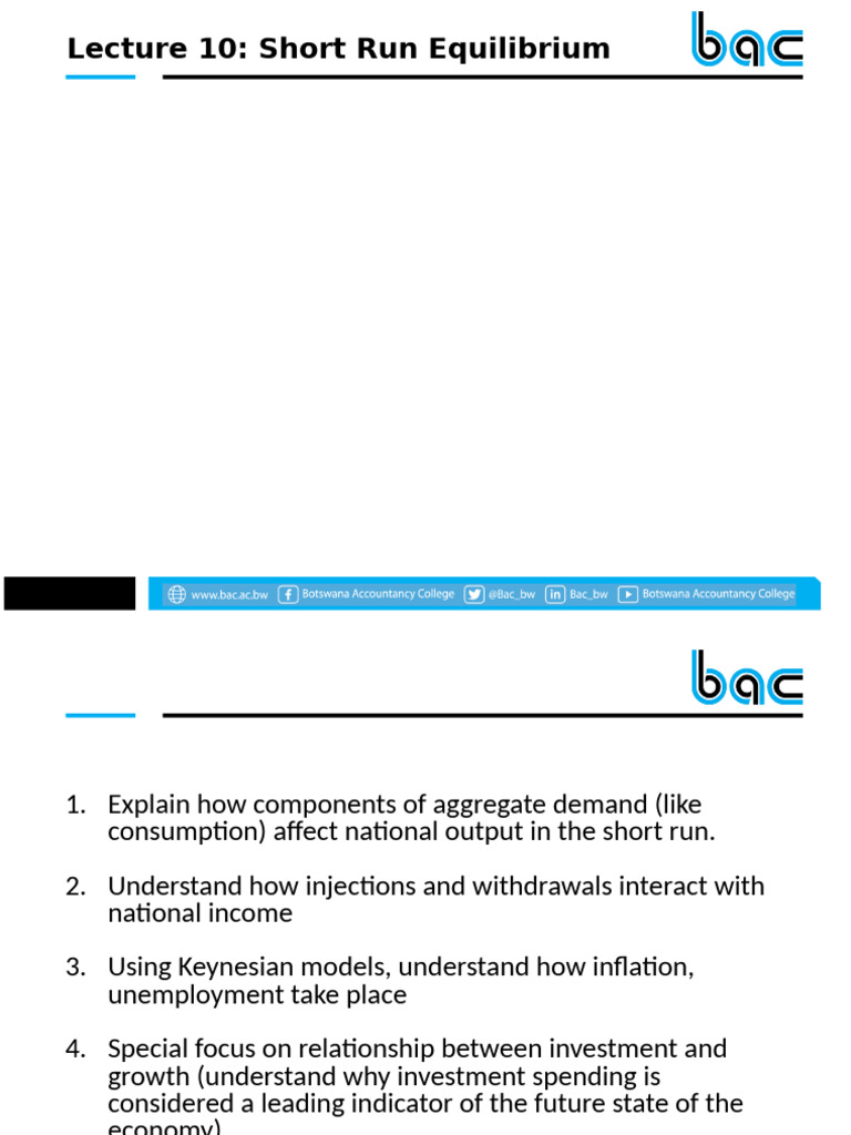 Short Run Equilibrium in Keynesian Models | PDF | Economic Equilibrium ...