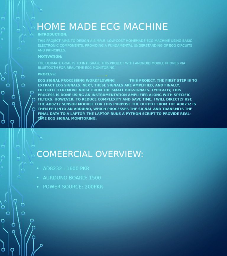 Ecg Proect Proposal | PDF