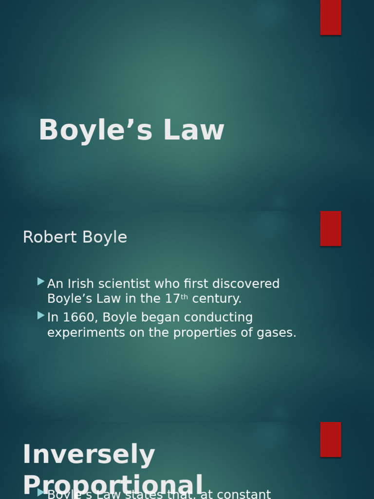Boyle’s Law | PDF