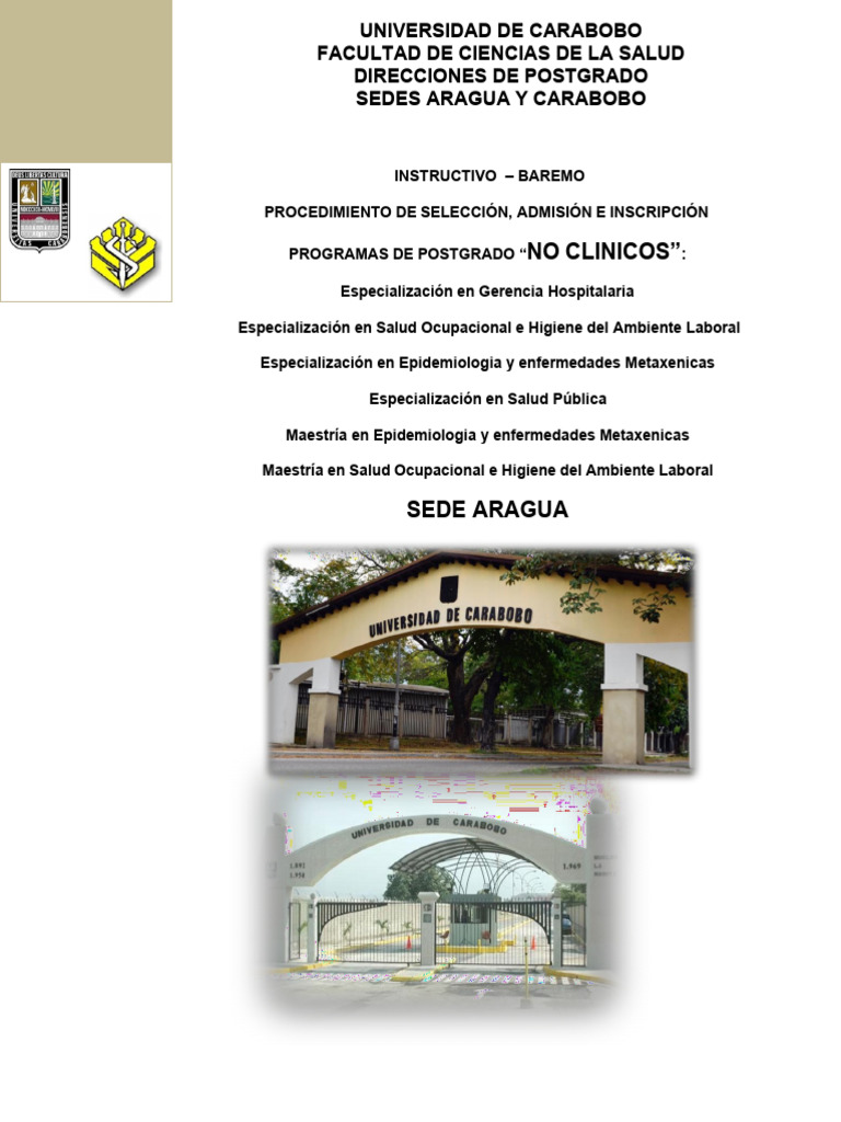 Instructivo Baremo Postgrado 2025 | PDF