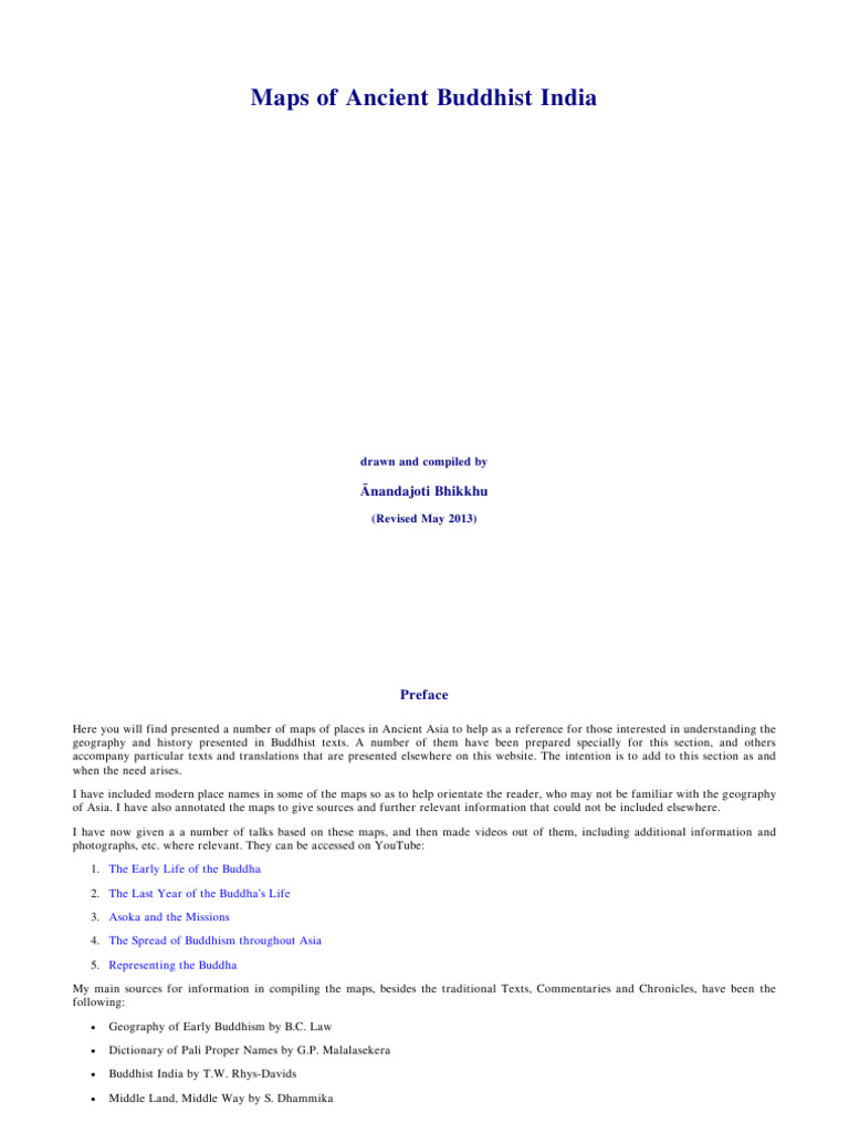 Maps of Buddhist Asia | PDF | Ashoka | Indian Philosophy