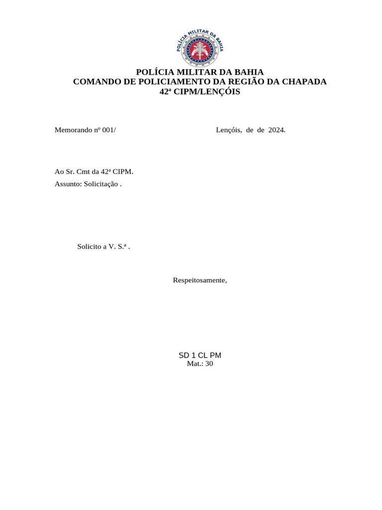 Modelo Memorando | PDF