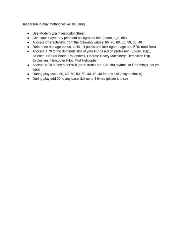 Cyberpunk Character Creation Guide | PDF