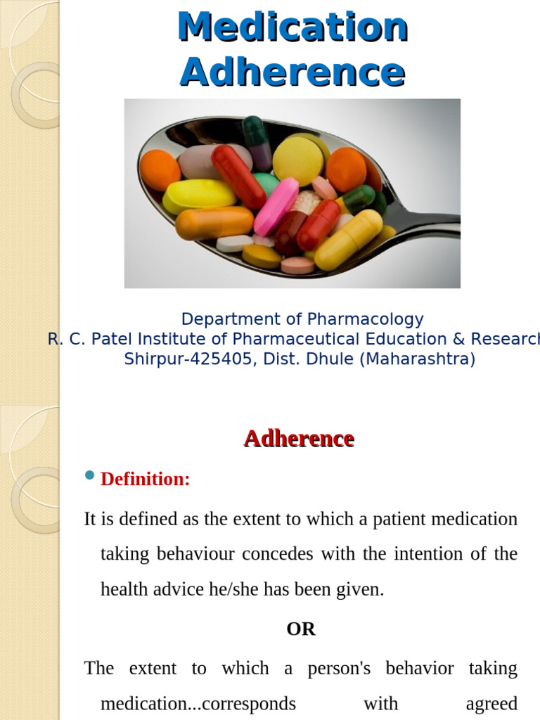 8.Medication Adherance_KRP_(23.07.2020) | PDF | Pharmacy | Disability