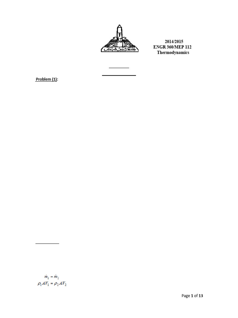 Sheet 5 Model Answer | PDF | Gases | Heat