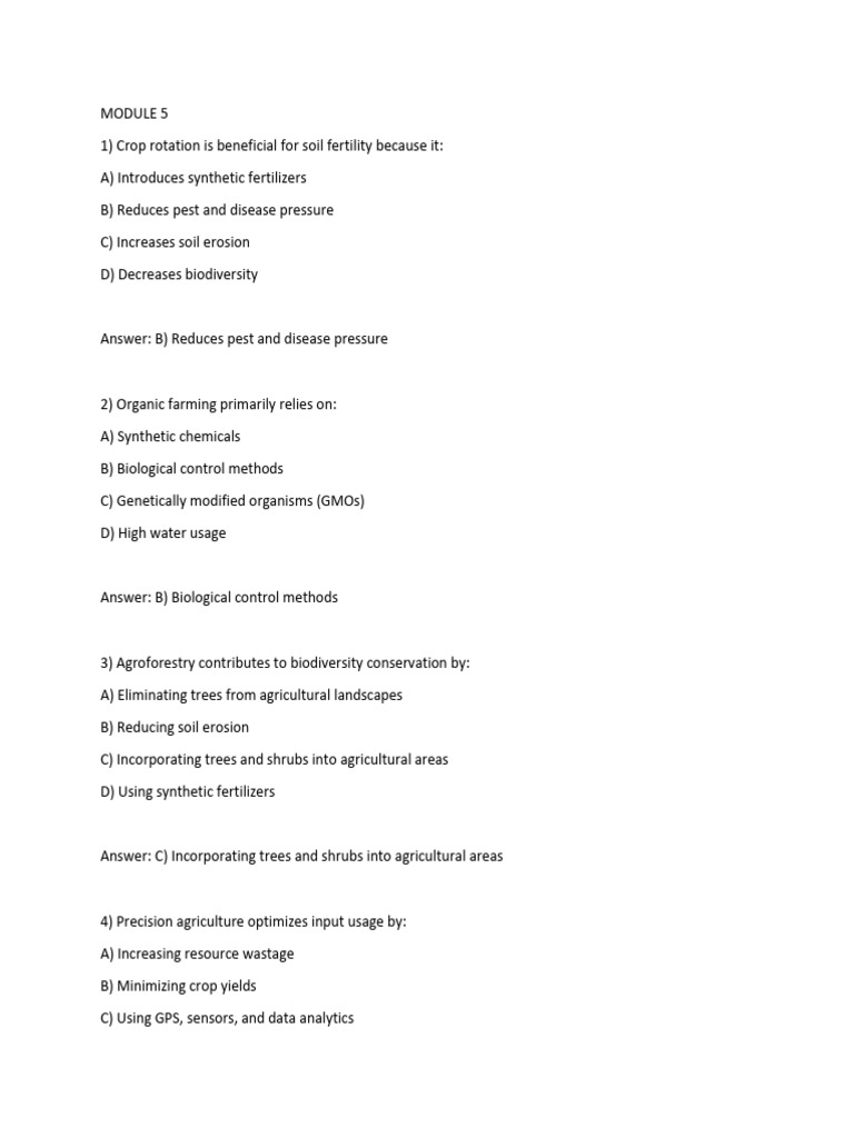 MODULE_5_MCQ(CSE,AIML,ISE,ECE)[1] | PDF | Agriculture | Gasification