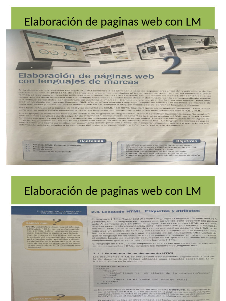 Elaboración de Paginas Web Con LM-25-s | PDF