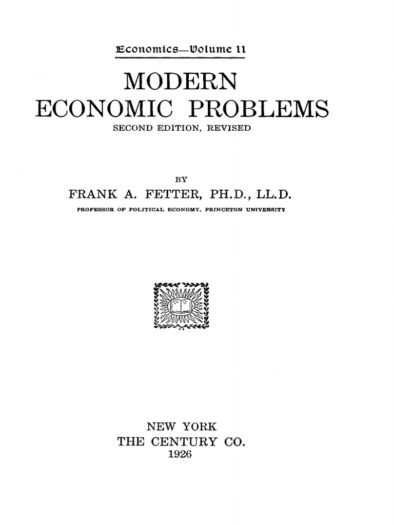 Modern Economic Problems - 4 | PDF | Money | Gold