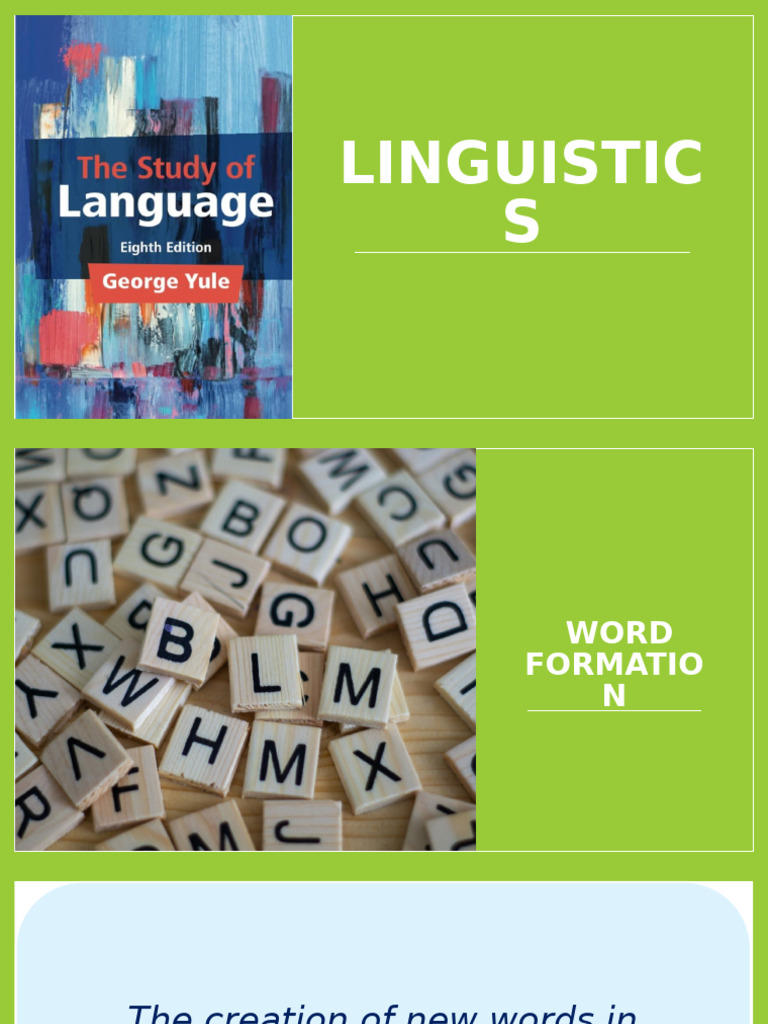 3rd Lecture - Linguistics | PDF | Word | Semantics