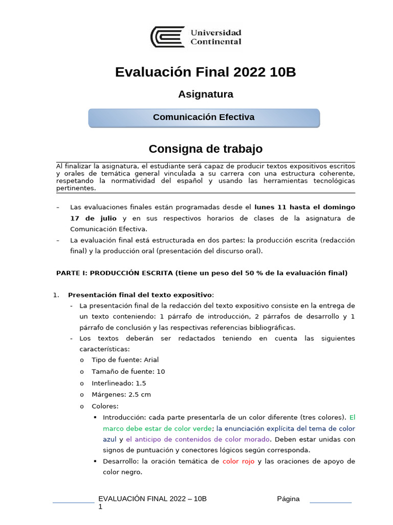 Consigna de Evaluación Final | PDF
