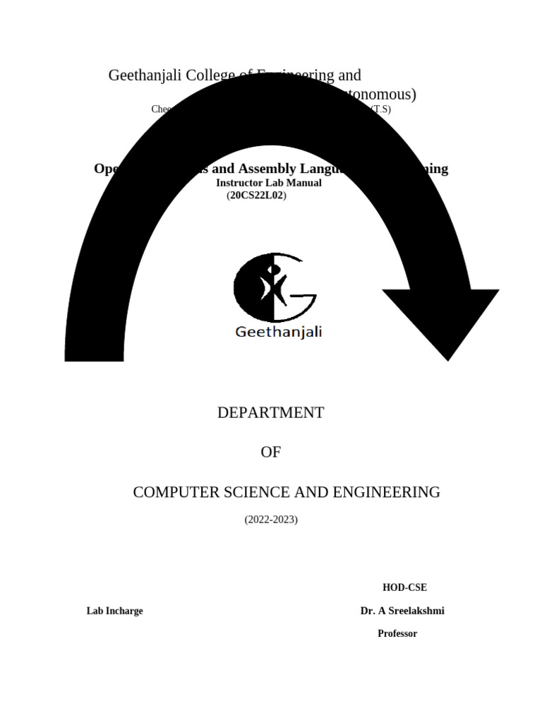 II CSE II Sem. OS Intructor Lab Manual 2022-23 | PDF | Engineering | Science