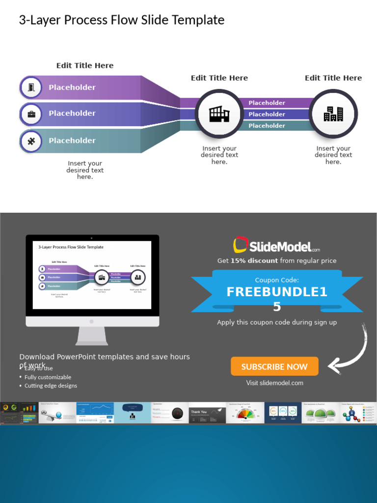1-3 layer process flow slide template | PDF