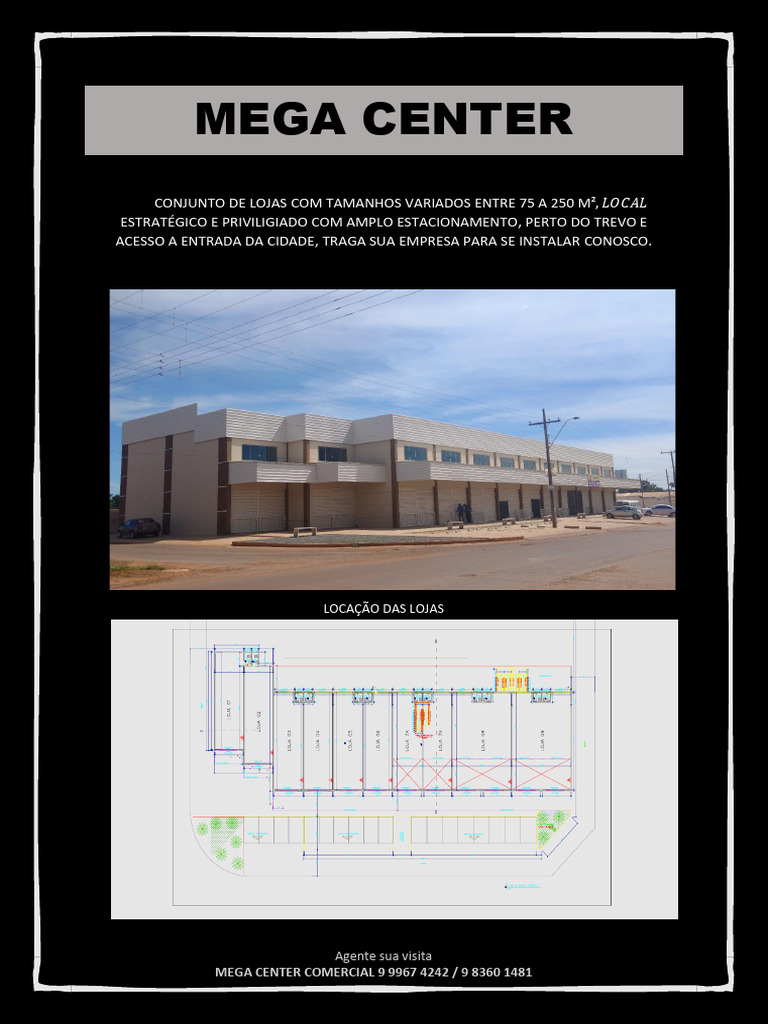 Lojas para Locação no Mega Center | PDF