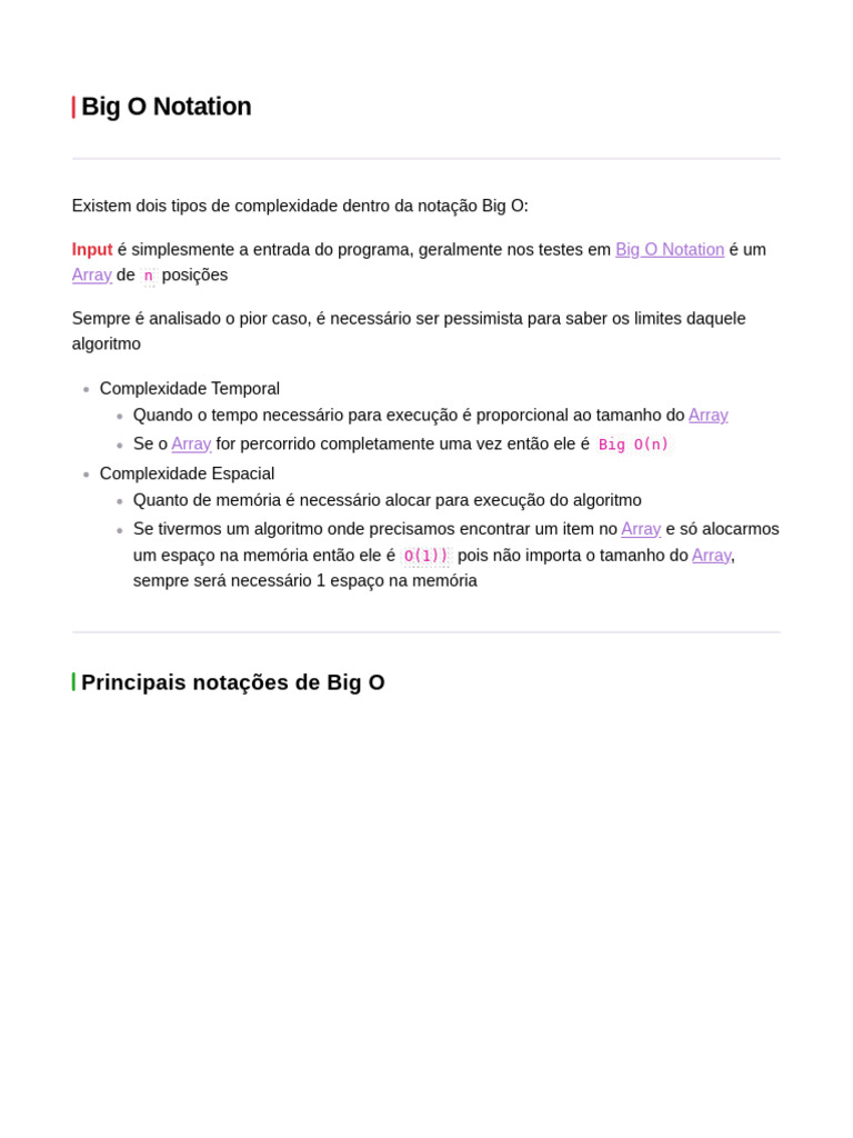 Big O Notation | PDF | Matemática aplicada | Ciência da Computação Teórica