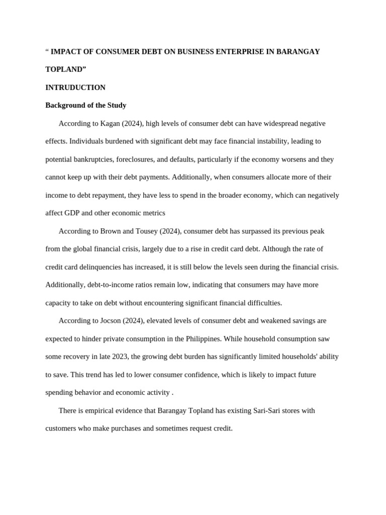 REVISED6 - Detablan, Tangaro, Bacani, Arcega | PDF | Survey Methodology | Debt