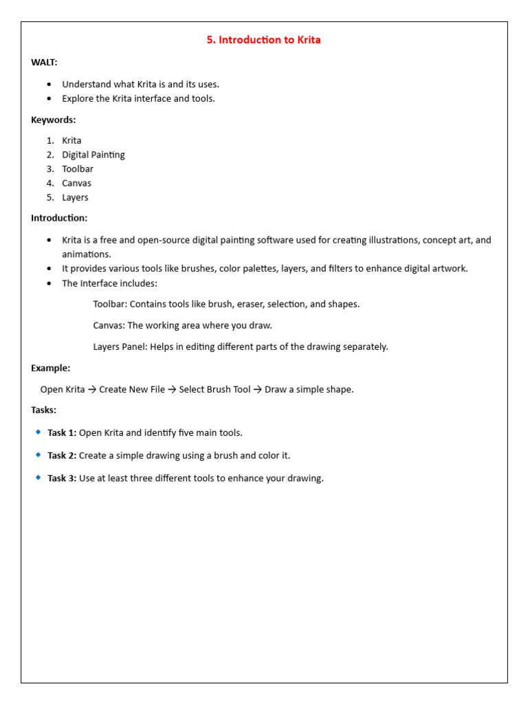 Introduction To Krita | PDF