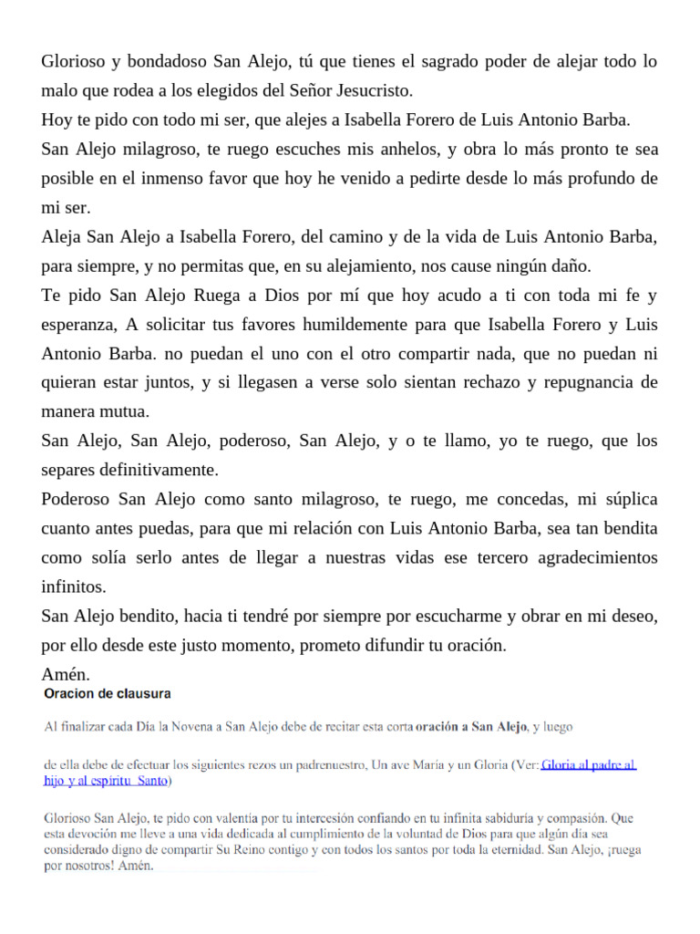 Oración San Alejo | PDF