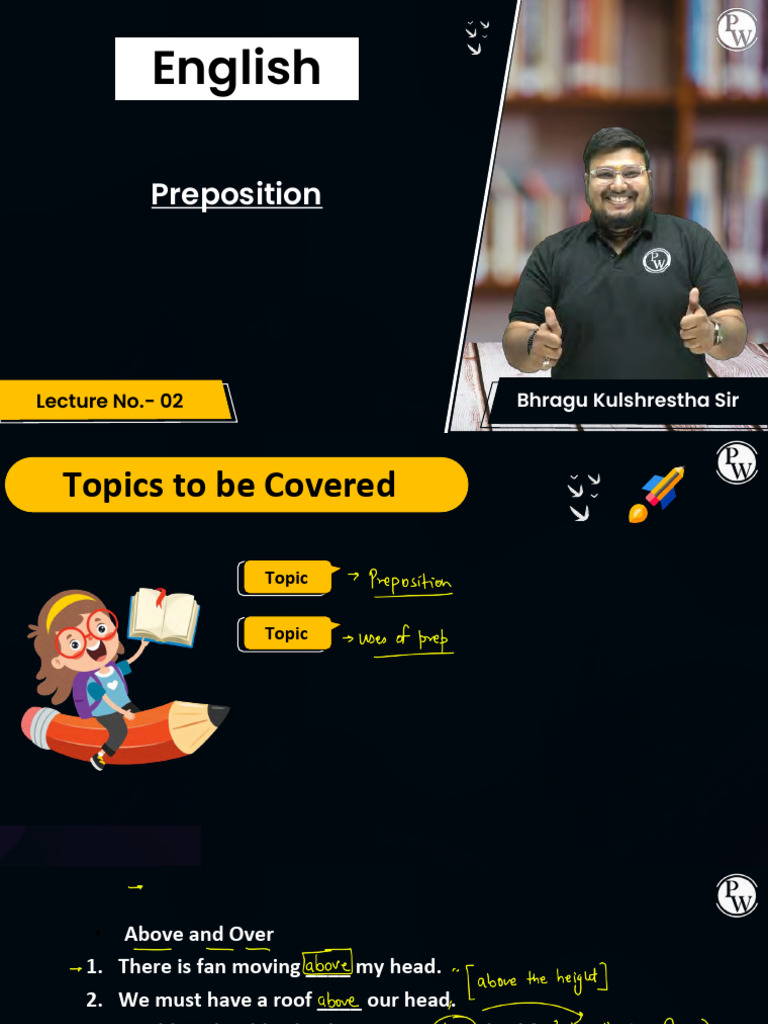 Preposition Usage Guide | PDF | Semantic Units | Linguistics