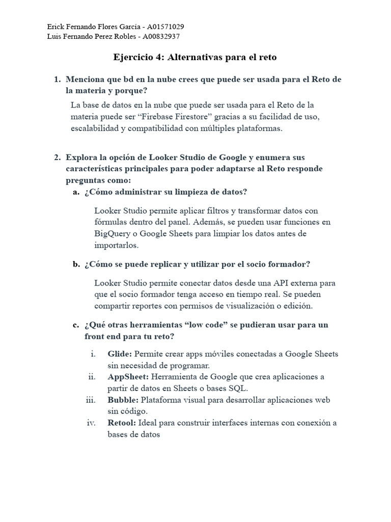 Ej4 AlternativasParaReto - A01571029-1 | PDF