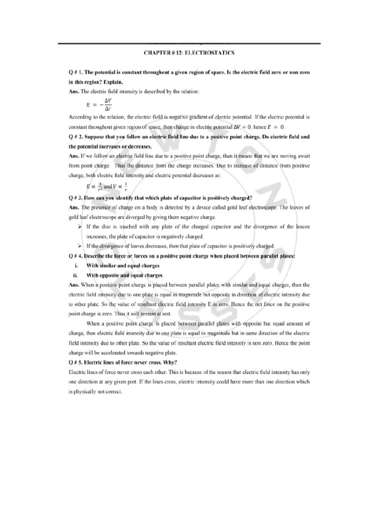 Conceptual Questions | PDF