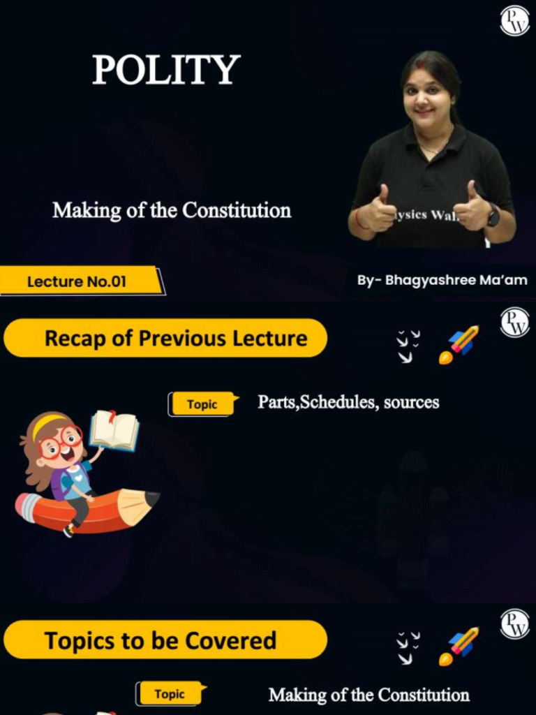 Making of The Constitution 01 - Class Notes | PDF
