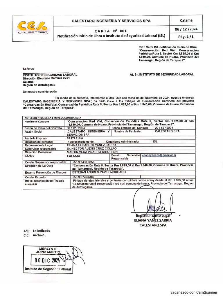 Carta Conductora Oal-1 | PDF