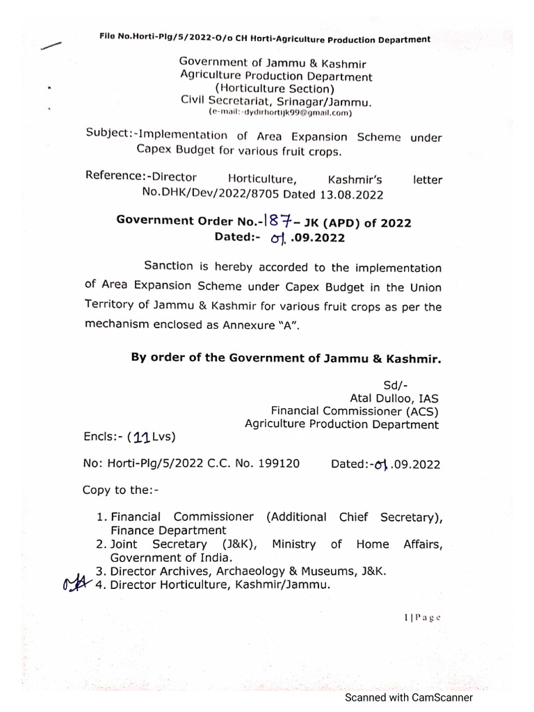 Area Expansion Scheme | PDF