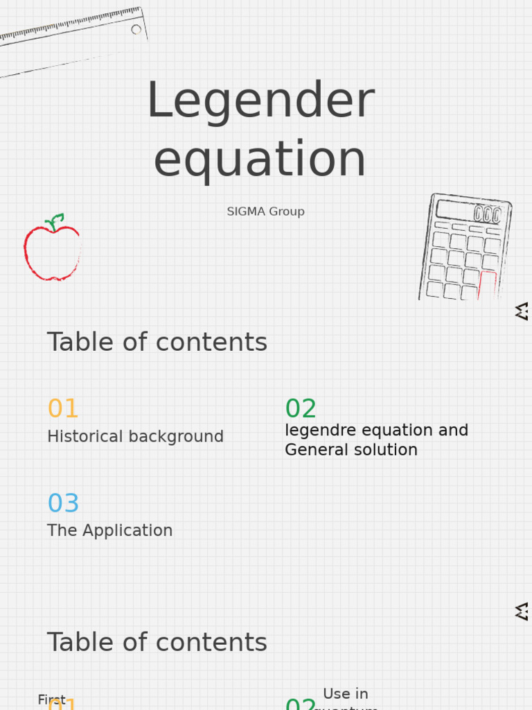 Legendre Equation Applications and History | PDF | Equations | Mathematical Objects