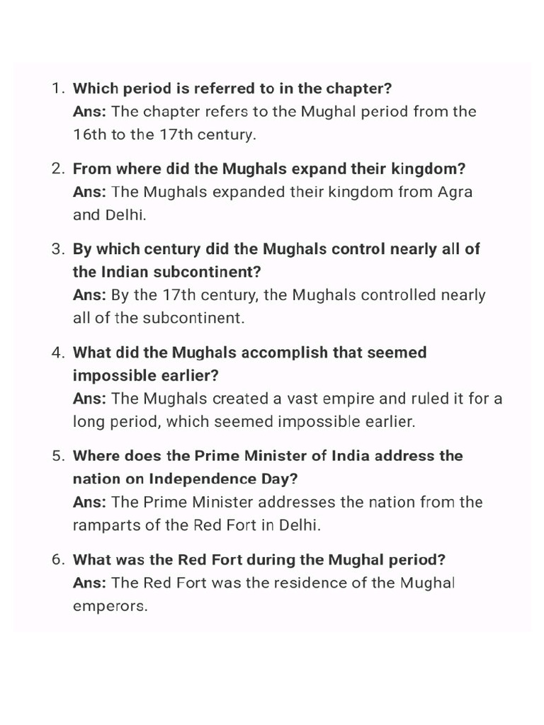 The Mughals | PDF