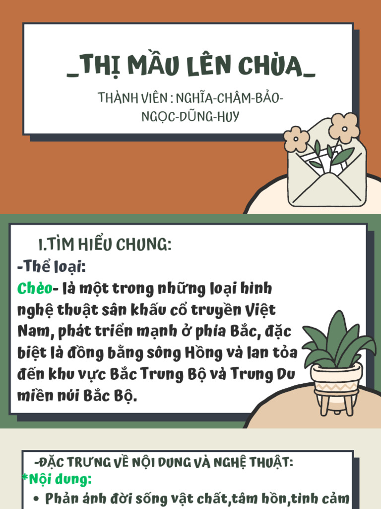 Rust Green Brown Present Tense Writing Presentation | PDF