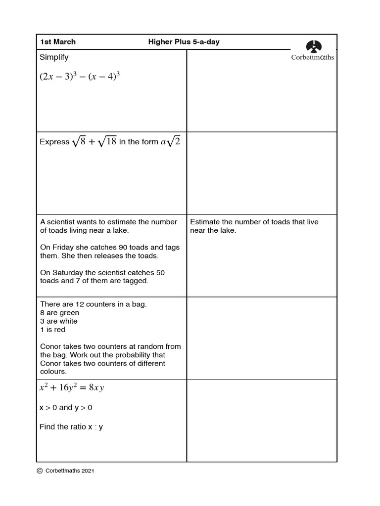 Advanced Math Problem Set | PDF | Circle | Equations