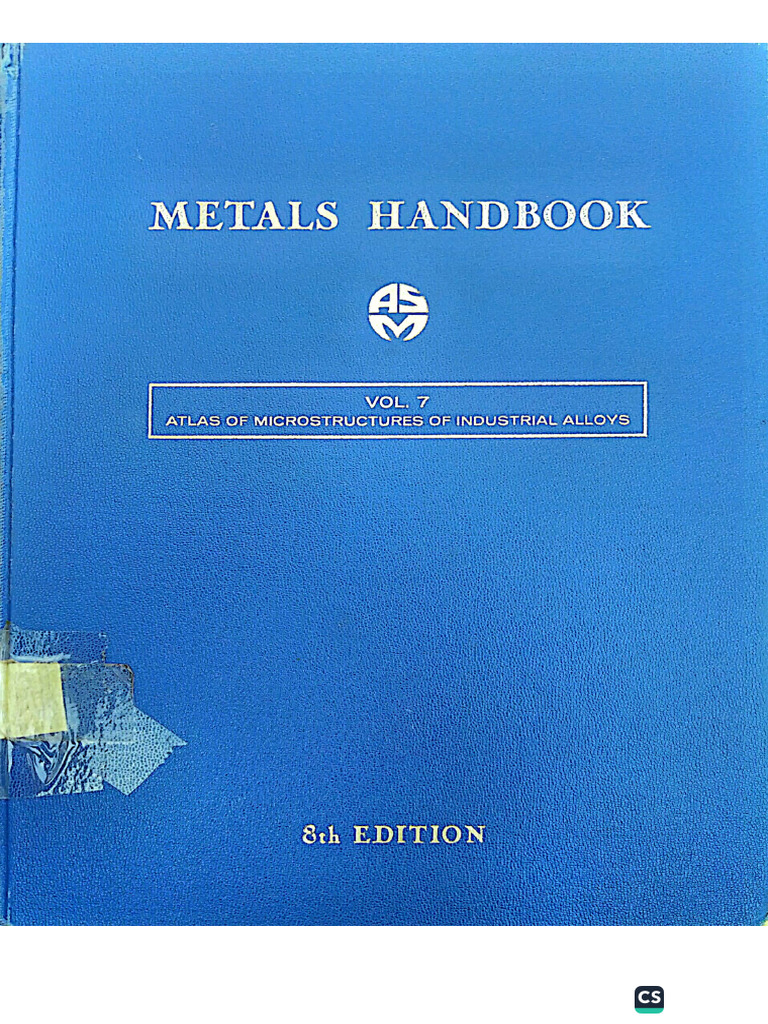 Metals Handbook Overview | PDF
