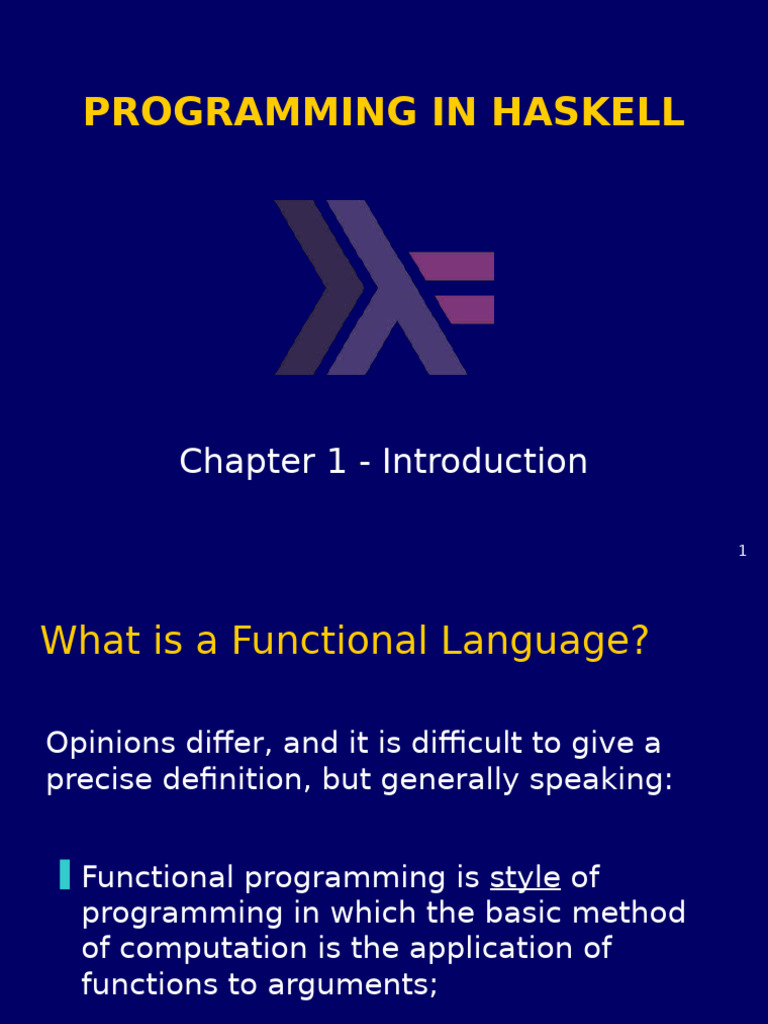 CH 1 | PDF | Functional Programming | Computer Science